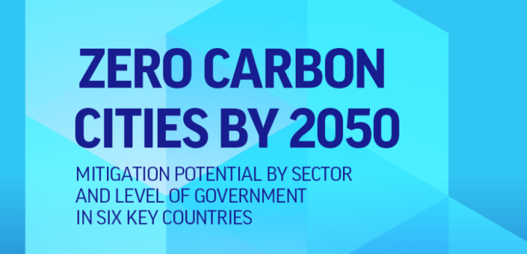 ZERO CARBON CITIES BY 2050: Mitigation potential by sector and level of ...